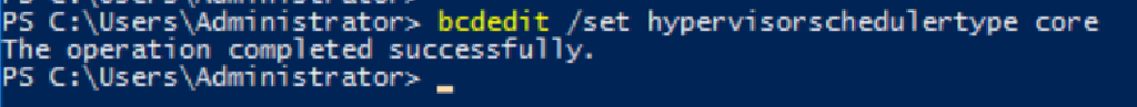 Hyper-V CPU Scheduler Types